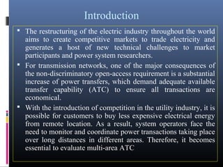 Available transfer capability (atc) sbw ppt | PPT