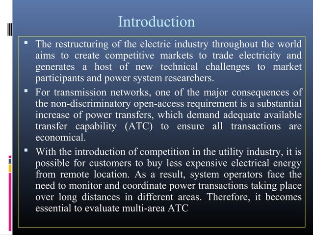 Available transfer capability (atc) sbw ppt | PPT | Computer Networking ...