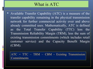 Available transfer capability (atc) sbw ppt | PPT