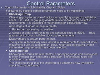 AVAILABLITY CHECK.ppt