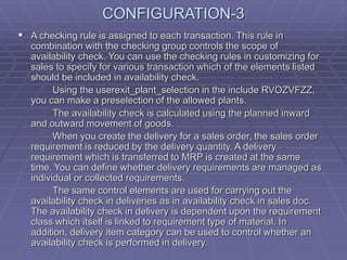 AVAILABLITY CHECK.ppt