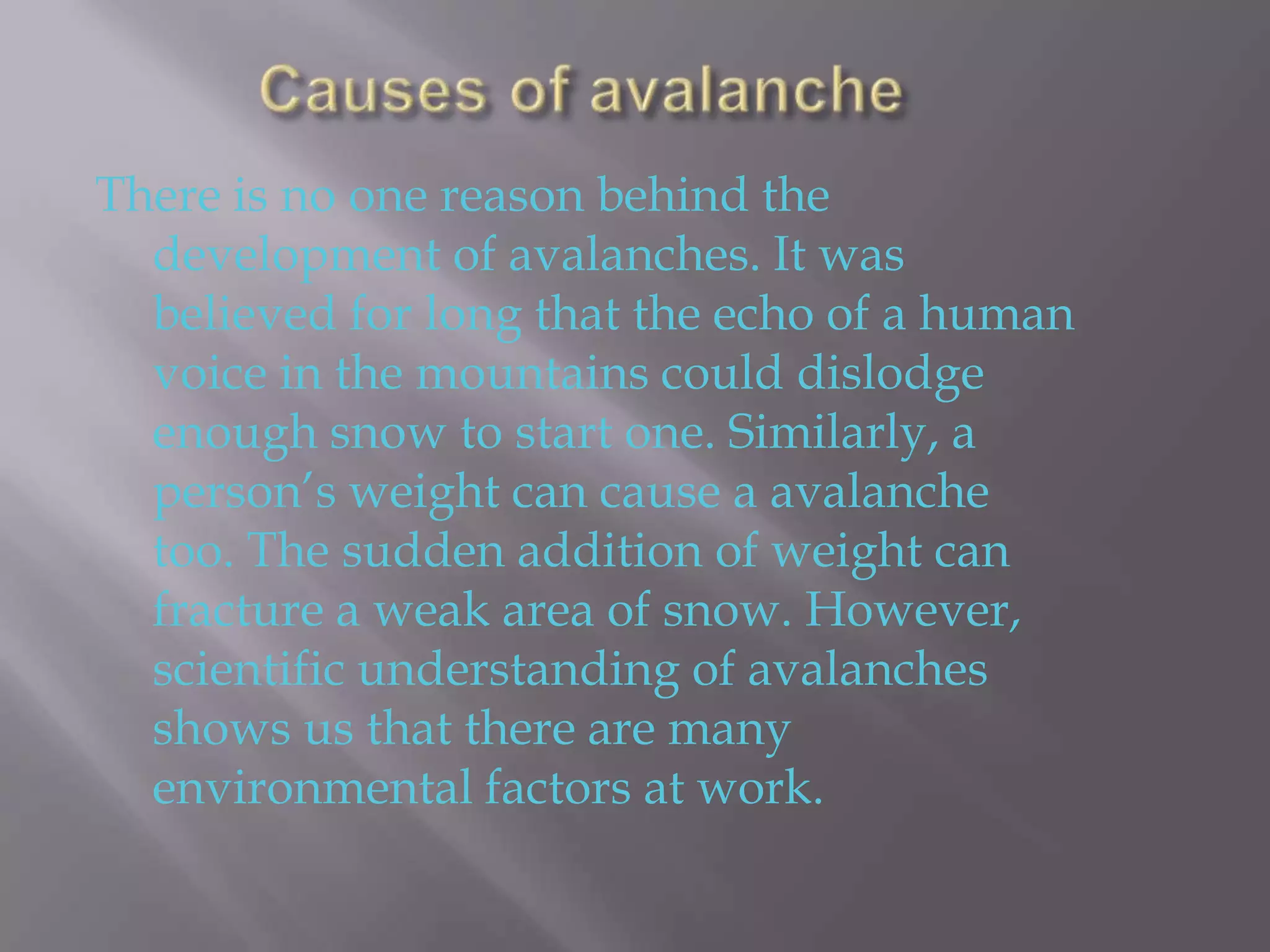 Avalanche | PPTX