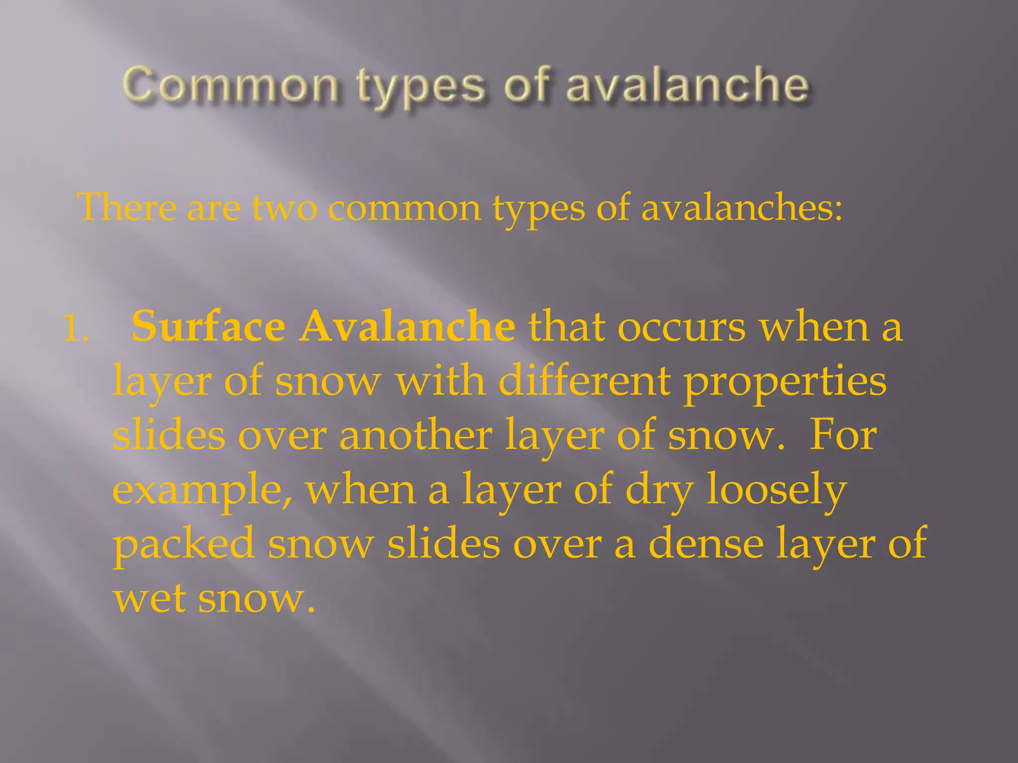 Avalanche | PPTX