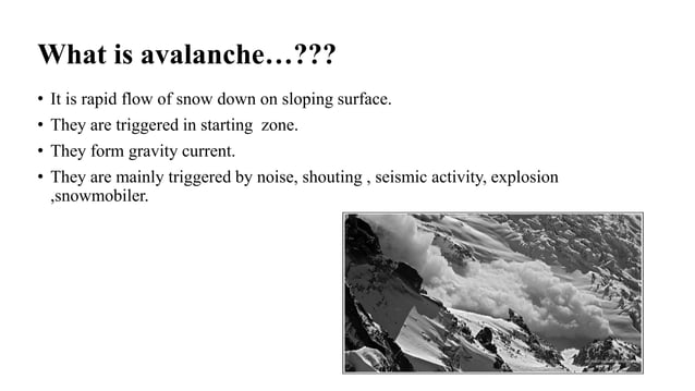 Avalanche | PPTX
