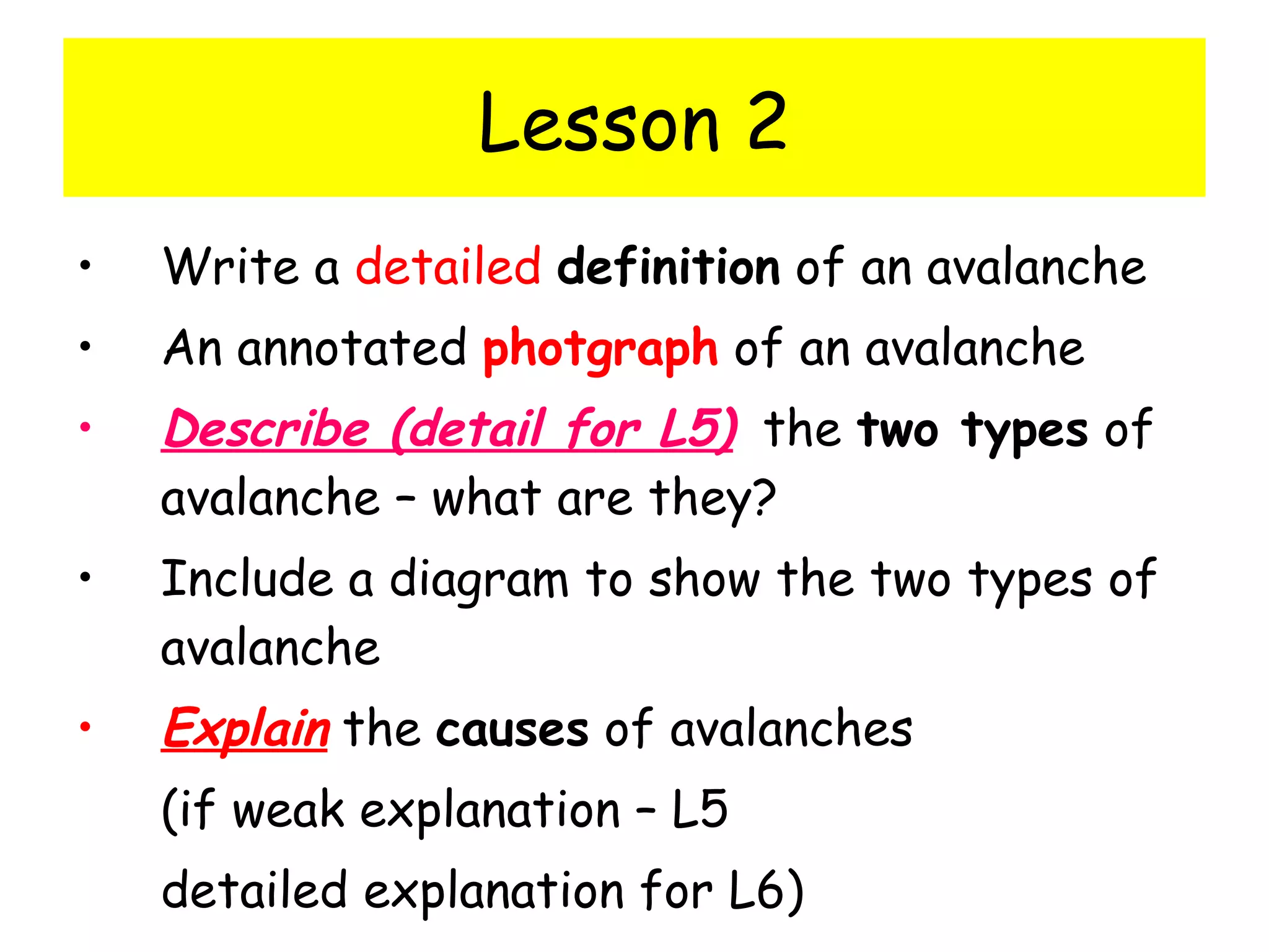Avalanche Assessment | PPT