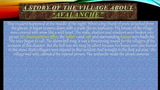 Avalanche (english) | PPTX