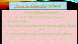 Avalanche (english) | PPTX