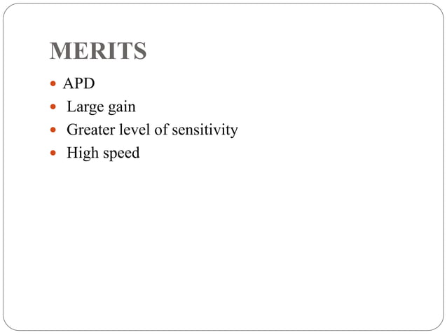 Avalanche photodiode & there bandwidth | PPTX