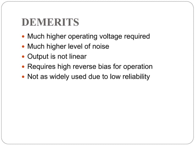 Avalanche photodiode & there bandwidth | PPTX