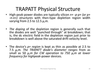 Avalanche transit time devices | PPTX | Physics | Science