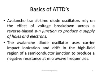Avalanche transit time devices | PPTX
