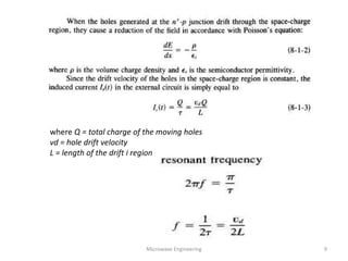 Avalanche transit time devices | PPTX