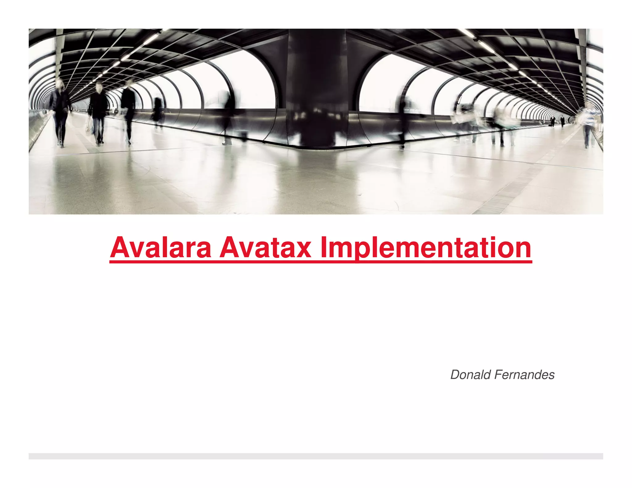 Avalara (Avatax) Implementation | PDF