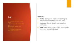 Poem Analysis A Valediction Forbidden Mourning.pptx