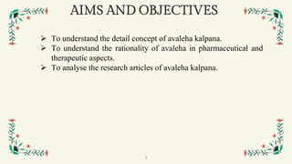 Avaleha kalpana-Dr.MEENU SWAMINATH | PPTX
