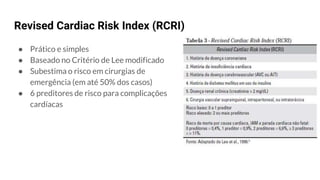 Avaliação de risco cirúrgico dsdkasodksodkoaskdo | PPTX