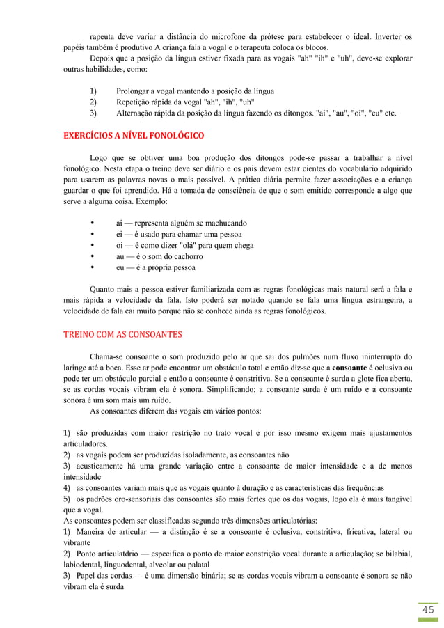 Avaliação, diagnóstico e tratamento em fonoaudiologia