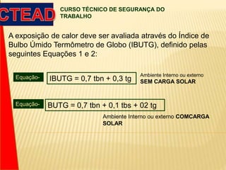 Avaliação do calor ae-1 ctead | PPTX
