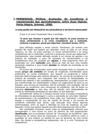 Avaliação em perrenoud | PDF