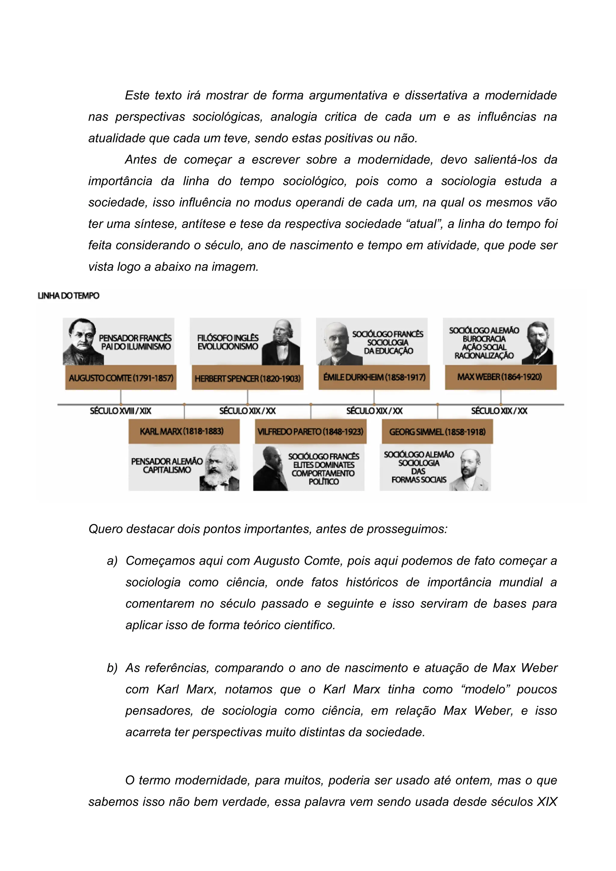 A MODERNIDADE NAS PERSPECTIVAS SOCIOLÓGICAS DE KARL MARX, ÉMILE ...