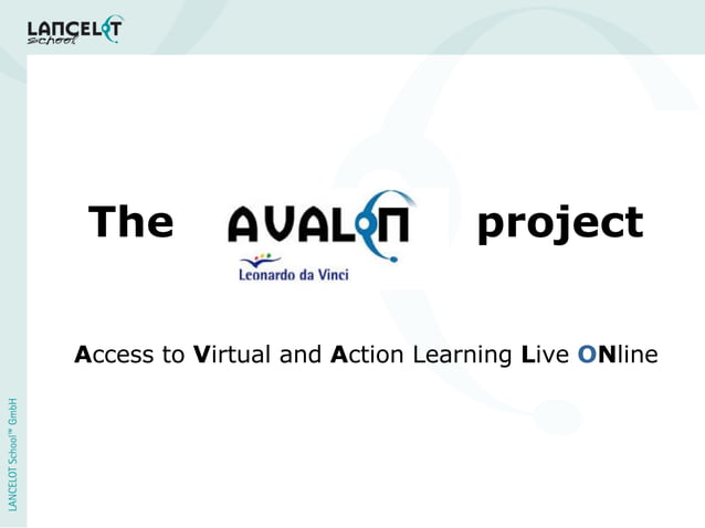 The AVALON project (Ignite presentation) | PPT