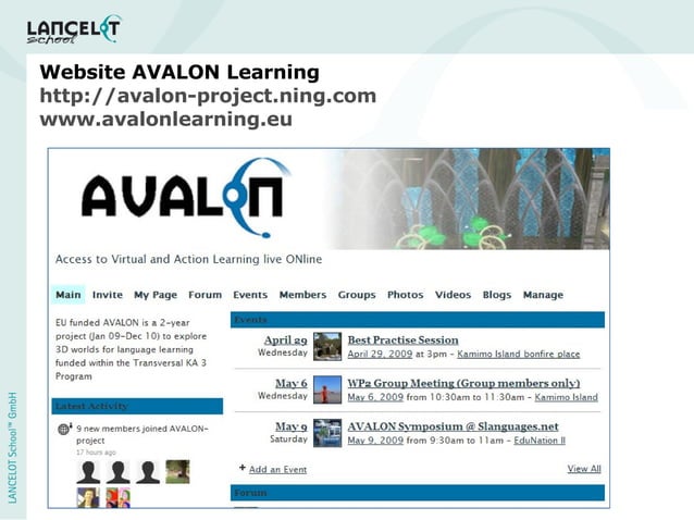 The AVALON project (Ignite presentation) | PPT