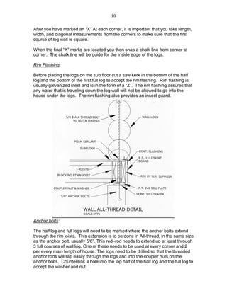 Avalon Log Homes Construction Manual | PDF