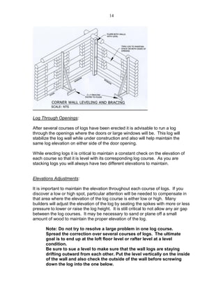 Avalon Log Homes Construction Manual | PDF