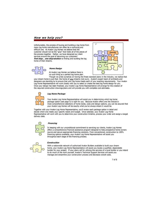 Avalon Log Homes Overview 2014 | PDF
