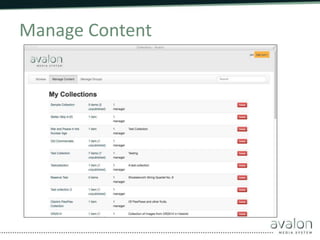 Avalon 2016 Overview | PPT