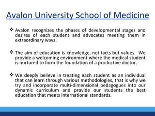 Avalon University School of Medicine | PPT