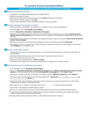 Avance progrmatico de 1 a sexto | PDF
