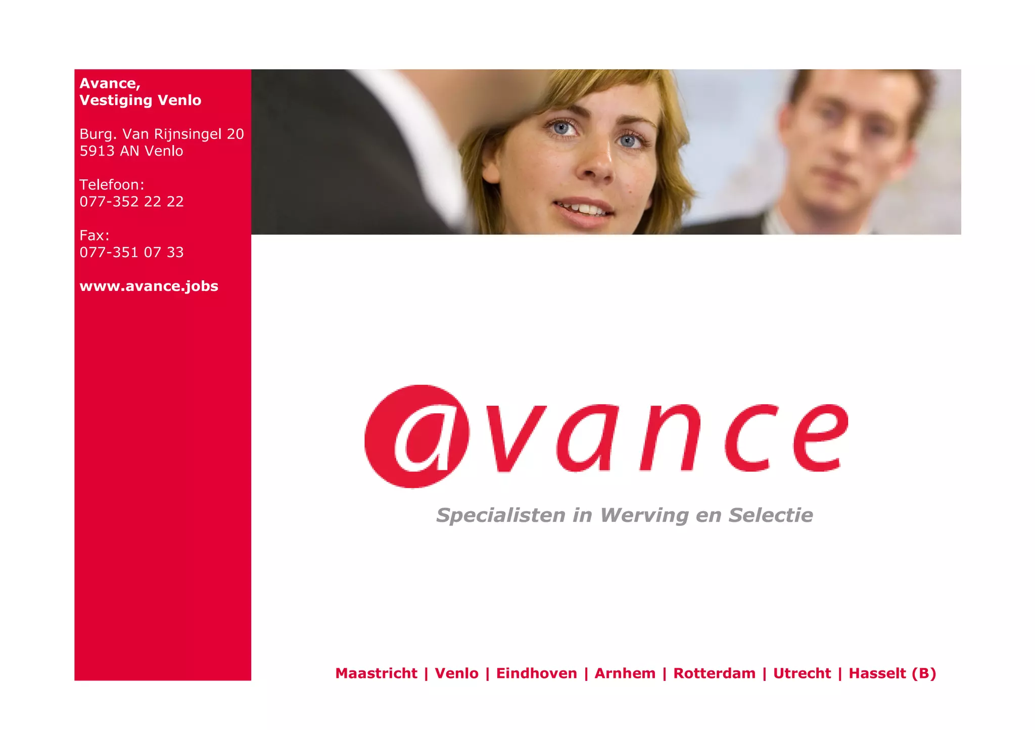 Avance Werving en Selectie | PDF