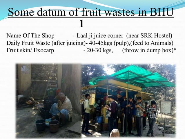 fruit waste management and Entrepreneurship ideas. | PPT