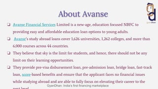 Avanse education loan for abroad study | PPTX