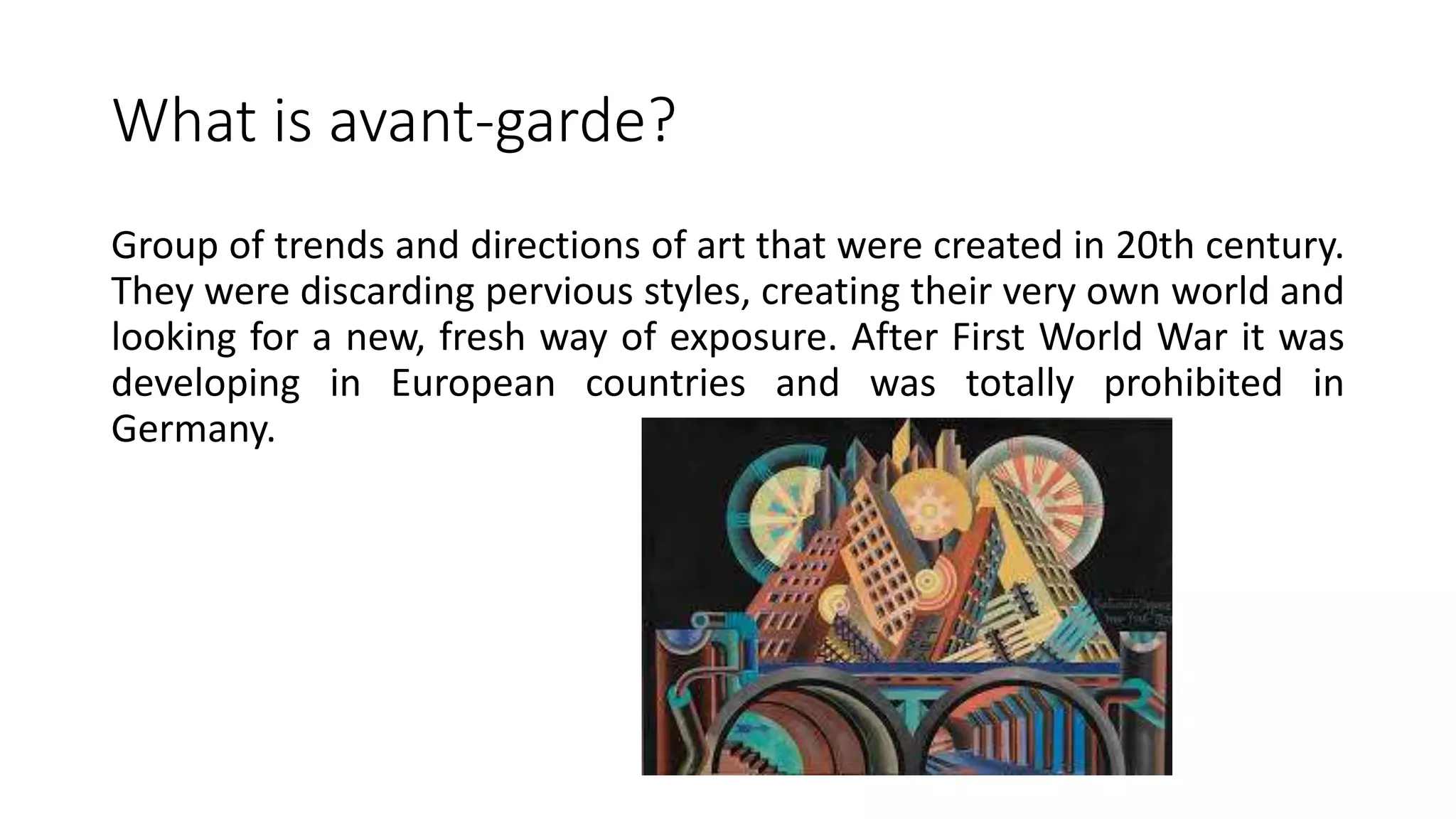 Avant-garde | PPTX