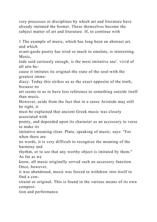 Avant-Garde and Kitsch One and the same civilization produ.docx