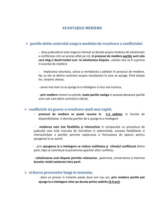 Avantajele medierii | PDF