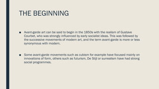 Avant garde | PDF | Painting | Arts and Crafts