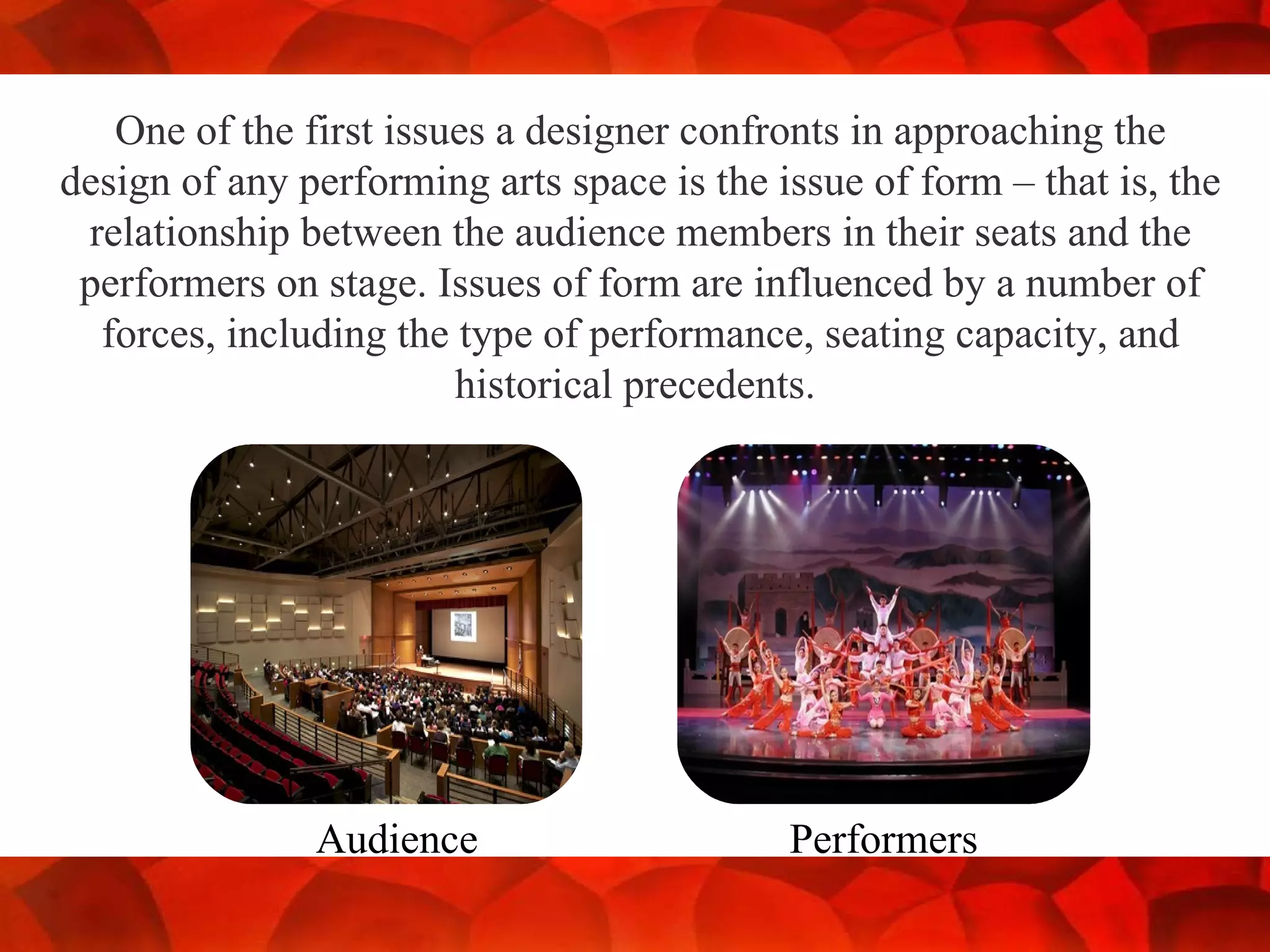 Avant garde designs in the performing arts theater | PPT