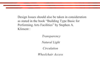 Avant garde designs in the performing arts theater | PPT