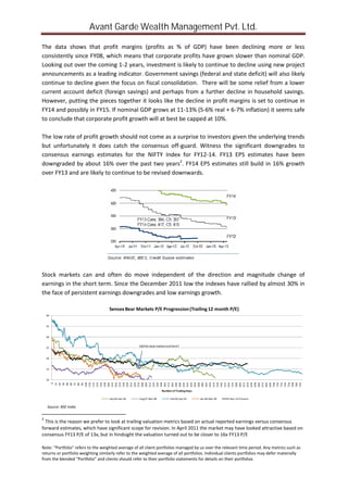 Avant Garde wealth Mgmt - Quarterly letter - 1303 | PDF