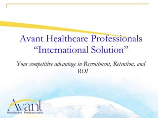 Avant Healthcare Professionals Overview | PPT