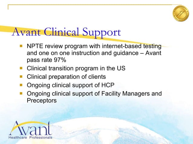 Avant Healthcare Professionals Overview | PPT | Medical Health