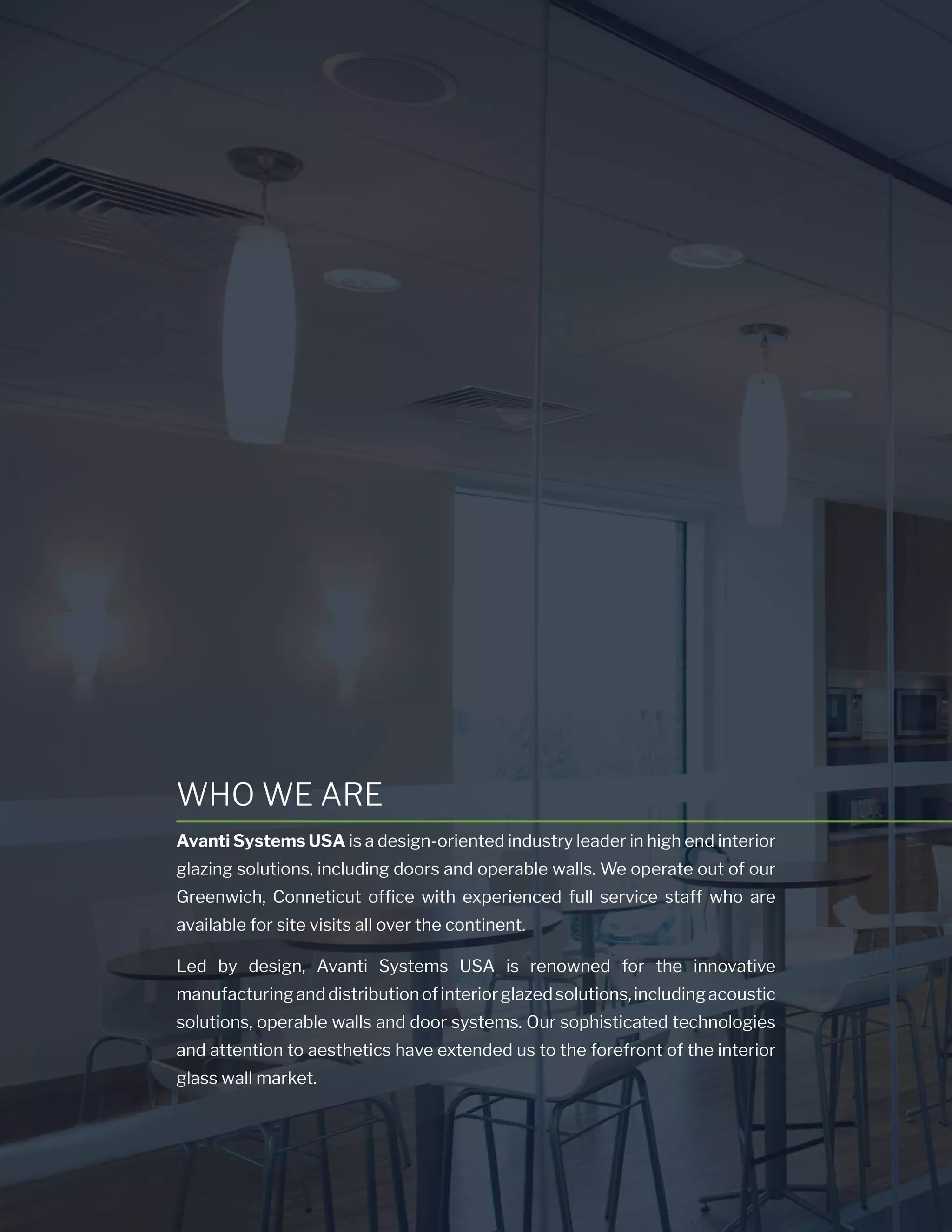 Avanti Systems USA Interior Glass Wall & Door Solutions | PDF