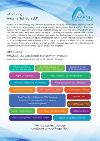 Avantis compliance management | PDF