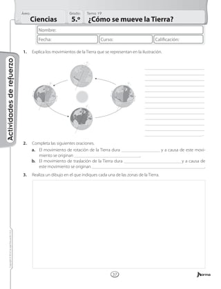 Avanza ciencias 5 actividades de refuerzo | PDF