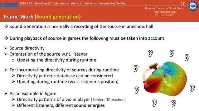 Immersive audio rendering for interactive complex virtual architectural environments | PPT