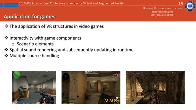 Immersive audio rendering for interactive complex virtual architectural environments | PPT