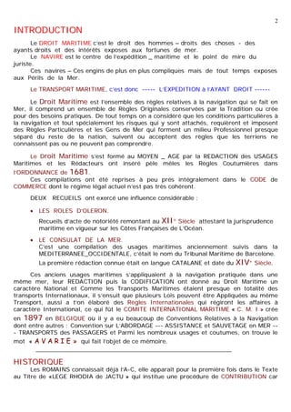 Avarie commune by r helal | PDF